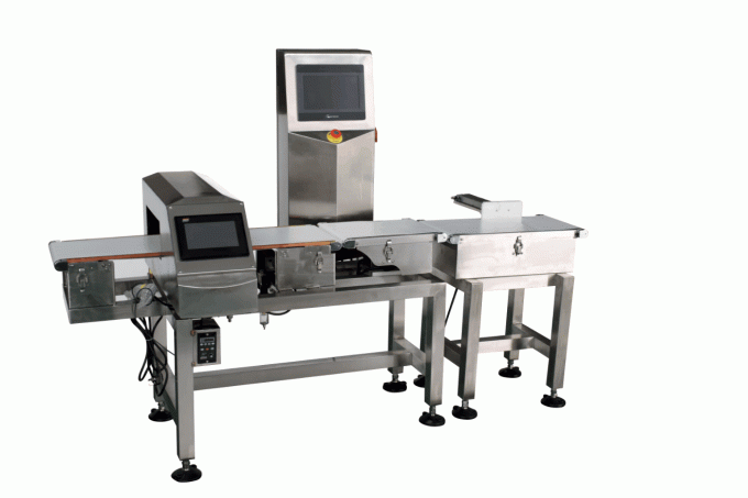 SUS 304 Combined Metal Detector And Check Weigher Integrated Industrial ...