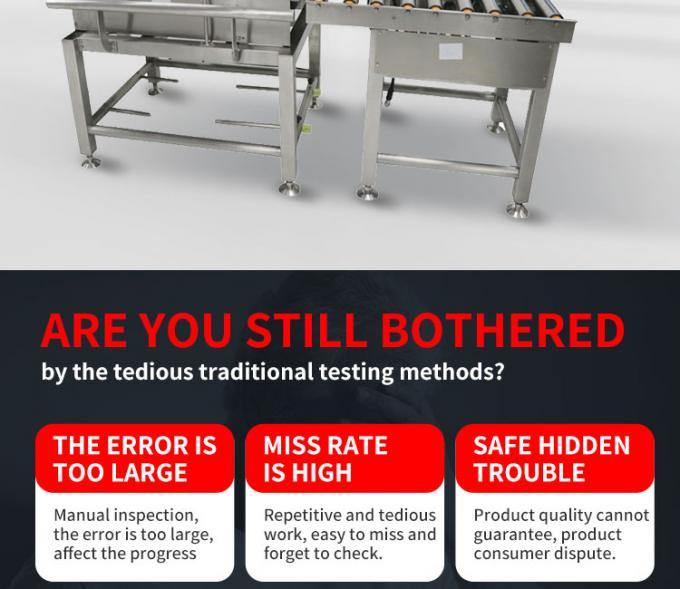 380V Food Grade Checkweigher with Metal Detector - Stainless Steel