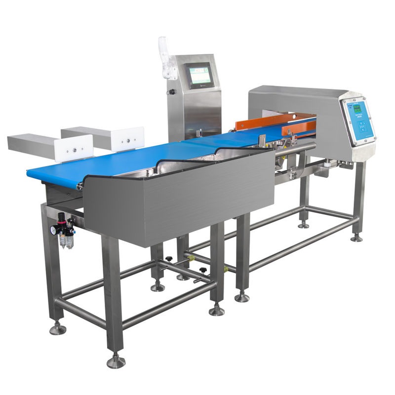 110V-220V Stainless Steel Check Weigher And Metal Detector Combo With 8 ...