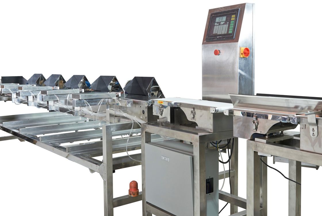 Low Noise Conveyor Weight Checker , Automatic Sorting Machine With Multi Sorting Grades