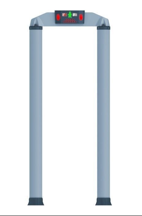 Cylindrical Column Walk Through Metal Detector Security Check , Point ...